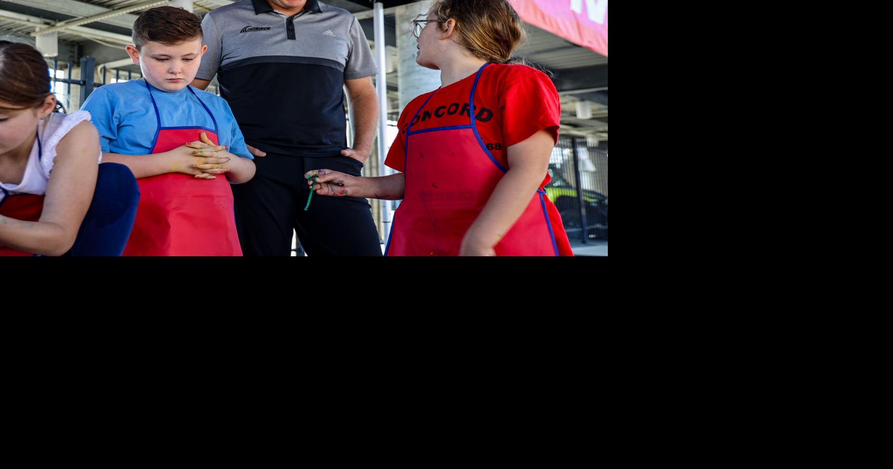 Race teams and elementary students to ready the Roval