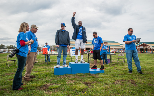 Special Olympics winners running for fun, medals