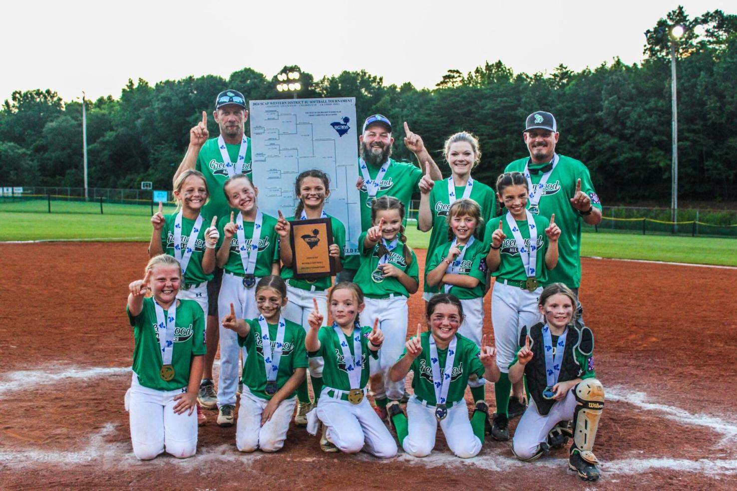 Greenwood County 8U softball wins district championship | Sports ...