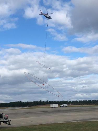 Surveying helicopters fly out of Greenwood County Airport | News ...
