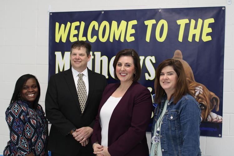Weaver visits Mathews Elementary to see success firsthand | News ...