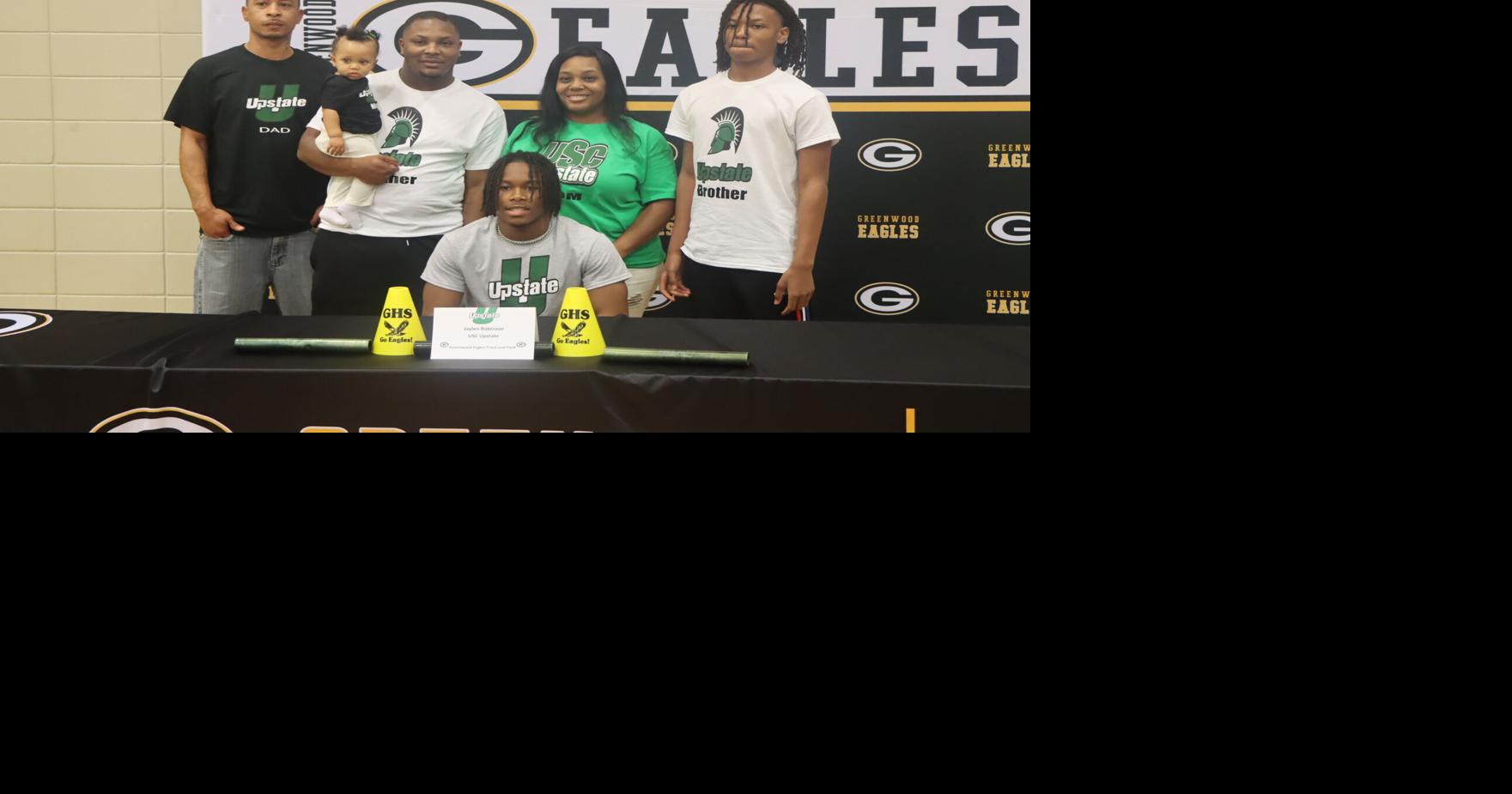 Greenwood track speedster Jaylen Robinson signs with USC Upstate ...