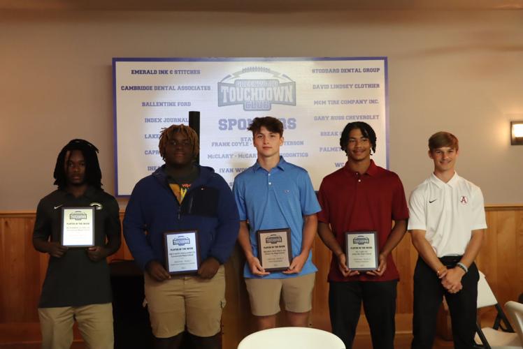 Five players receive honors at Greenwood Touchdown Club | Sports ...