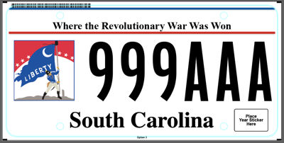 SC rolls out new license plate commemorating role in Revolutionary War ...