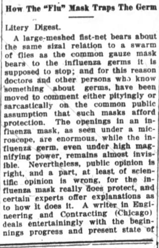 Not just the flu: The misunderstood masks of an earlier pandemic ...