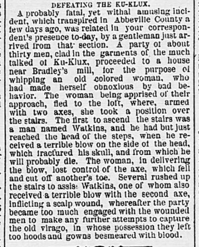 Matthew Hensley: A woman with an ax — or two — to grind | Columns ...