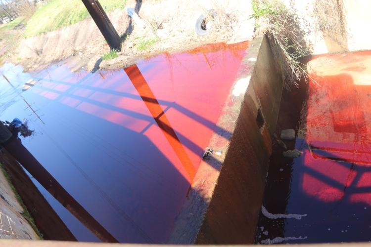 Red water in Greenwood creek came from Uptown fountain | News ...
