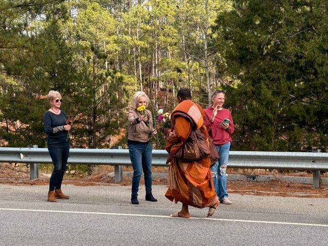Walking for peace: South Carolinians pause to witness a quiet journey ...