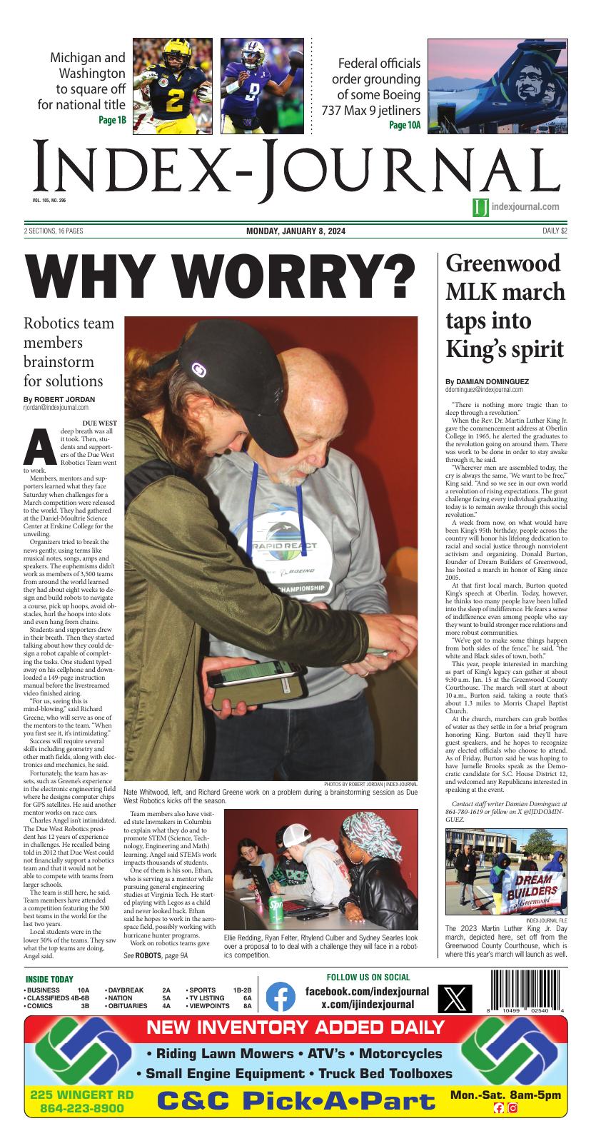 Page A1 | e-Edition | indexjournal.com