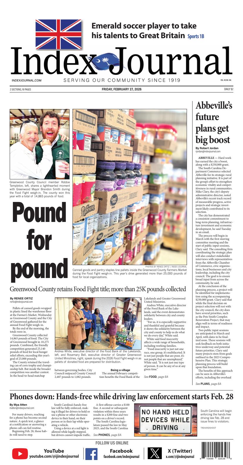 Page A1 | e-Edition | indexjournal.com