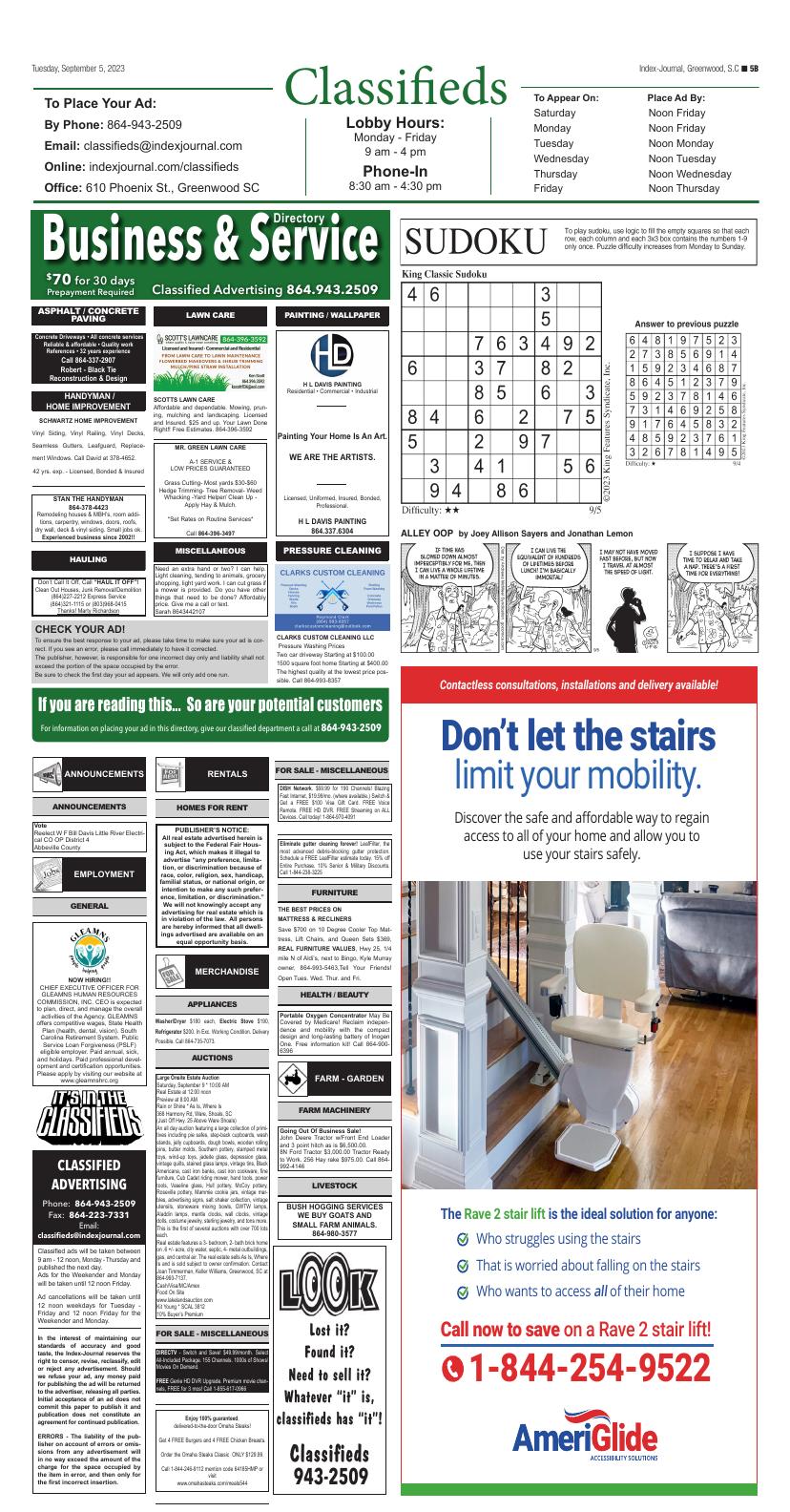 Page B5 | e-Edition | indexjournal.com