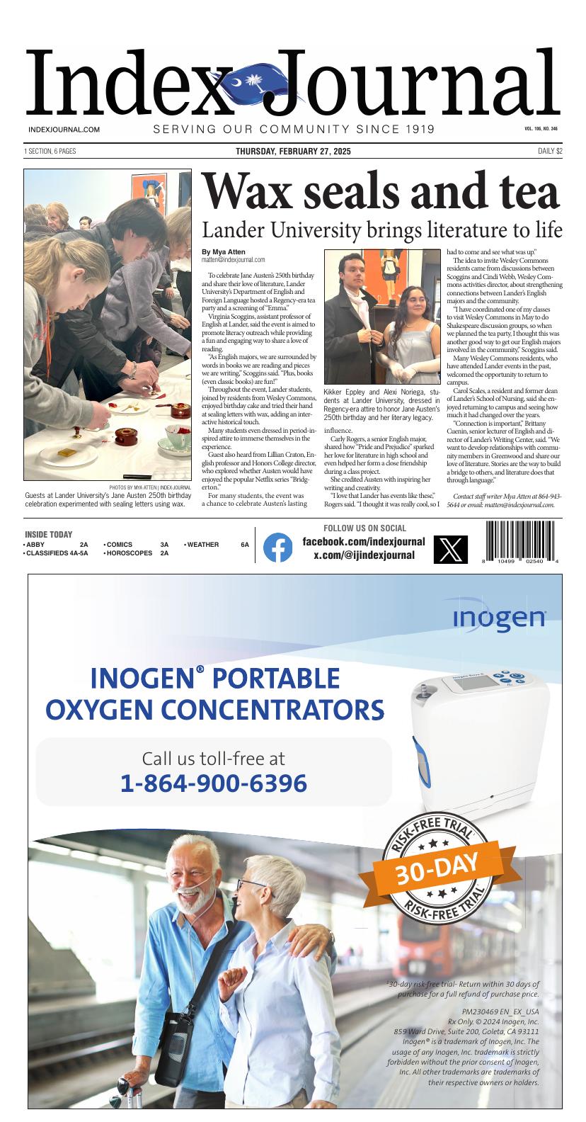 Page A1 | e-Edition | indexjournal.com