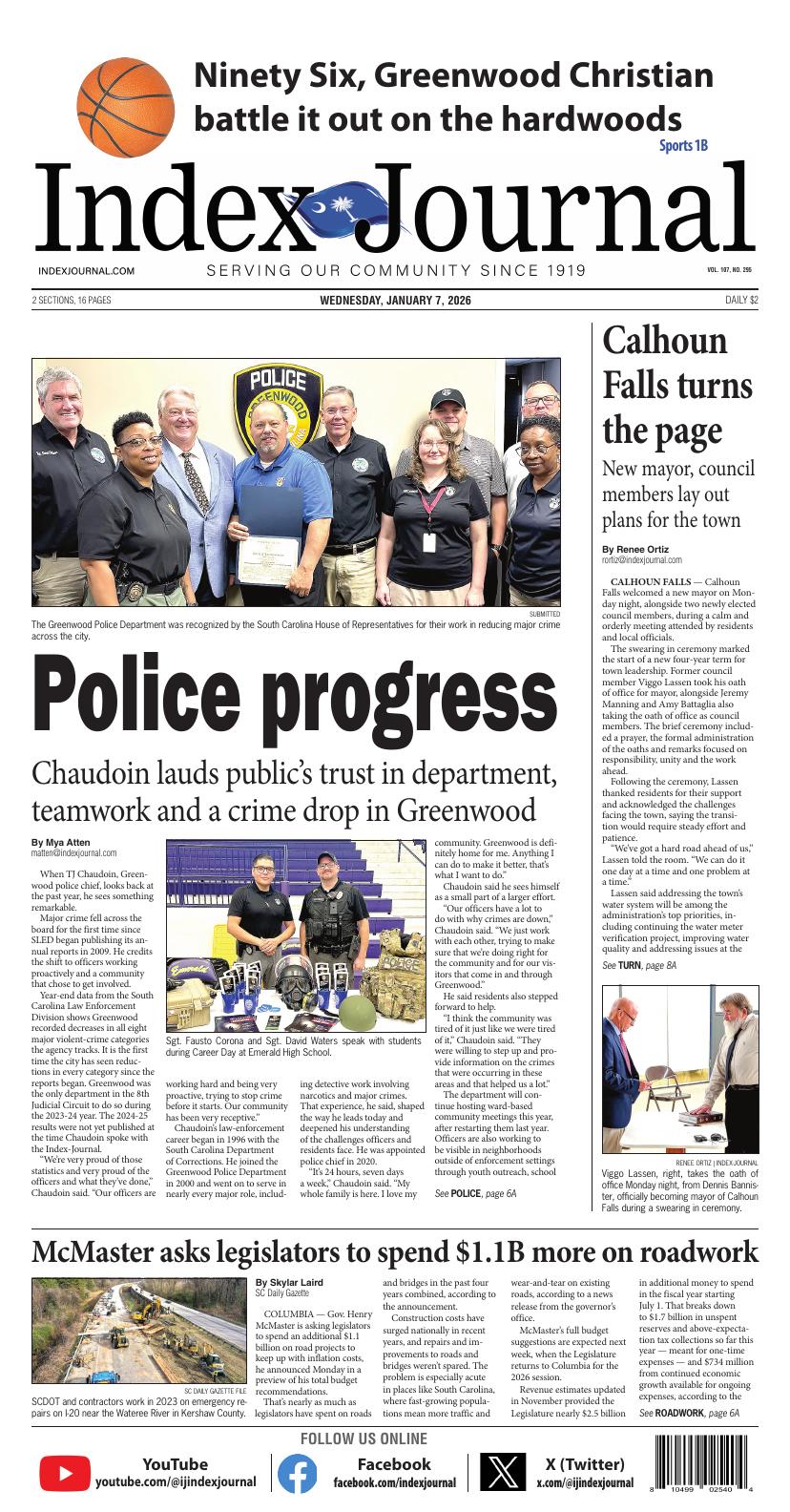 Page A1 | e-Edition | indexjournal.com