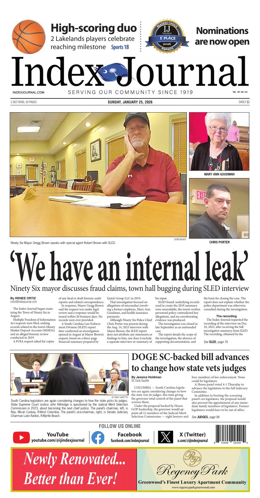 Page A1 | e-Edition | indexjournal.com