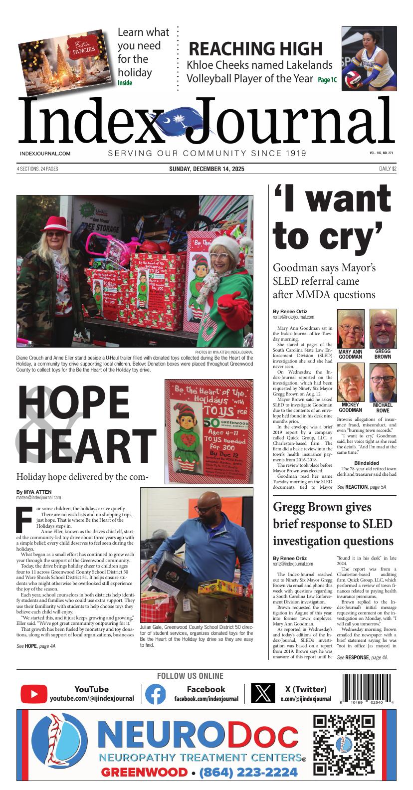 Page A1 | e-Edition | indexjournal.com