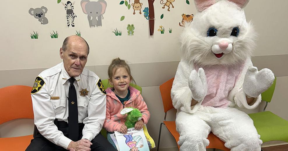 Easter Bunny, Indiana County Sheriff Bob Fyock spread smiles at IRMC | | indianagazette.com