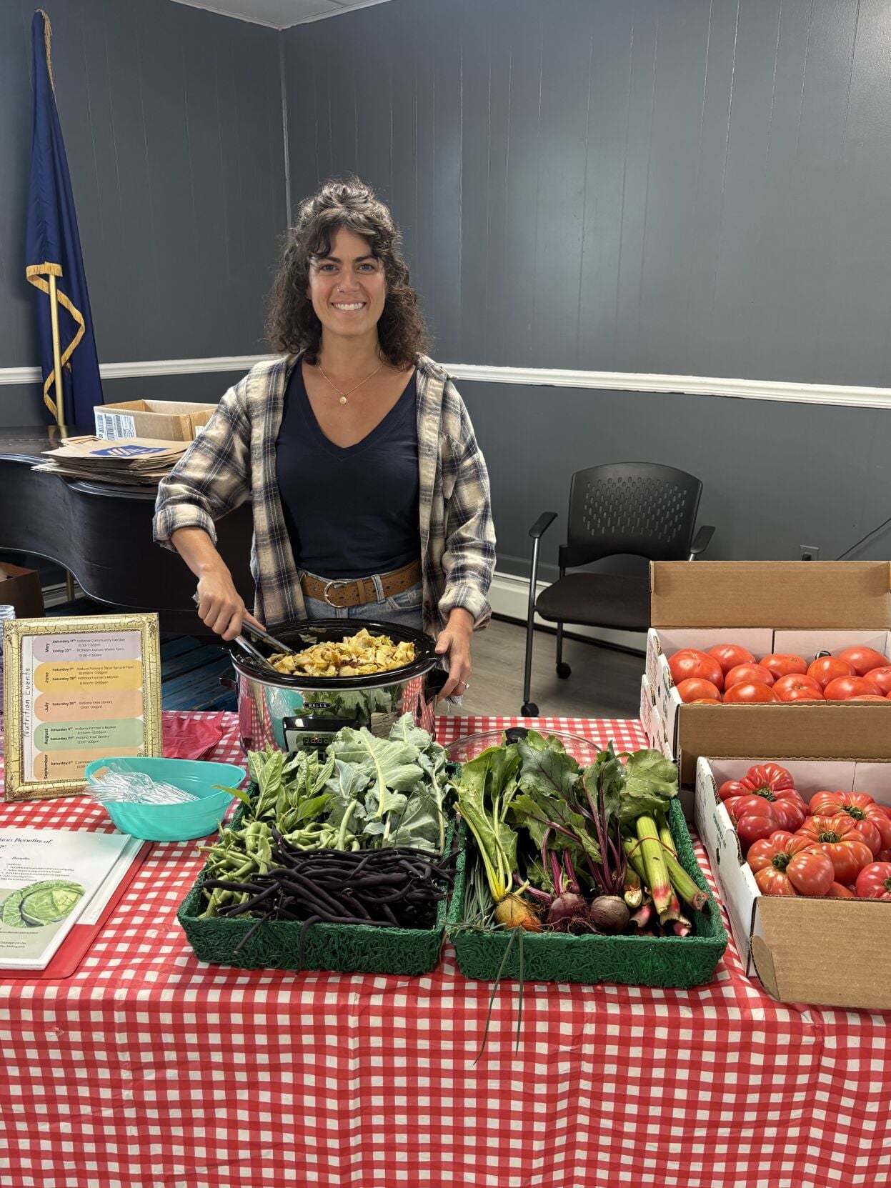 Megan King offers free samples of seasonal recipes at 2025 Harvest ...