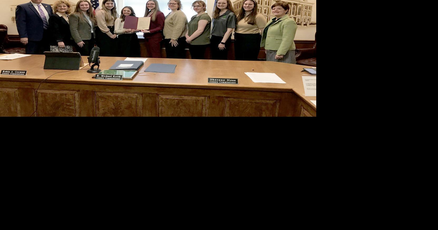 Indiana County Commissioners honor 4-H youth, human resources director ...