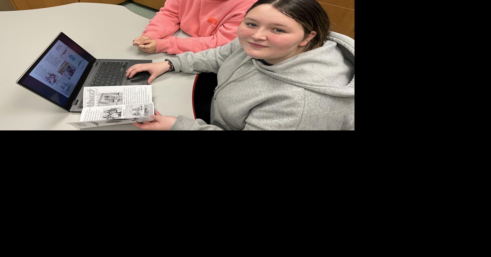 Purchase Line: Computer Applications class designs brochures to promote ...