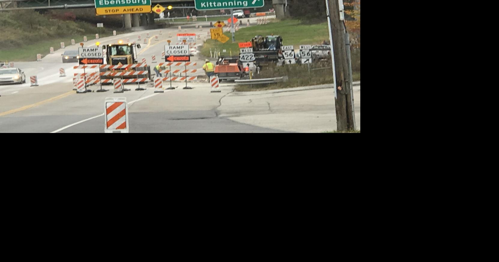 One ramp opens, another closes, and another area highway will close ...