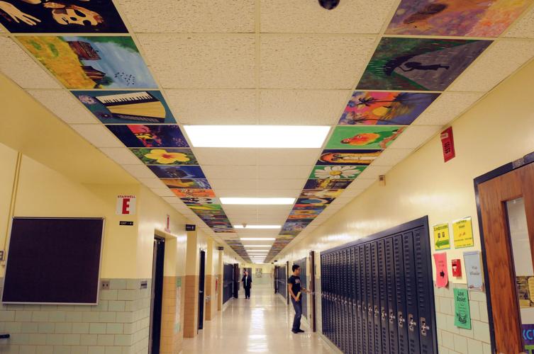 Art teacher remembers students through painted ceiling tiles | News ...