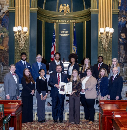 Pittman, Struzzi celebrate IUP’s 150th anniversary in Harrisburg | News ...