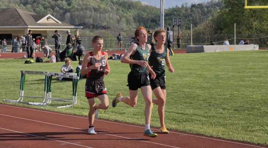Indiana County Track and Field Championships: Reed, Indiana 4x400 boys ...