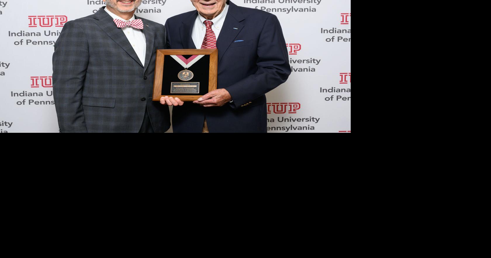 Dr. Frank receives Medal of Distinction from IUP's Driscoll | News ...