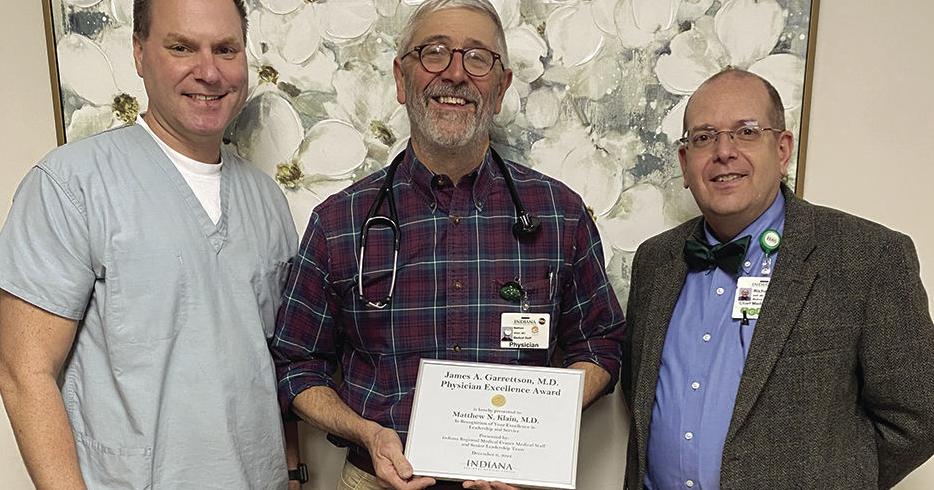 IRMC awards Garrettson Award to Dr. Klain | News | indianagazette.com