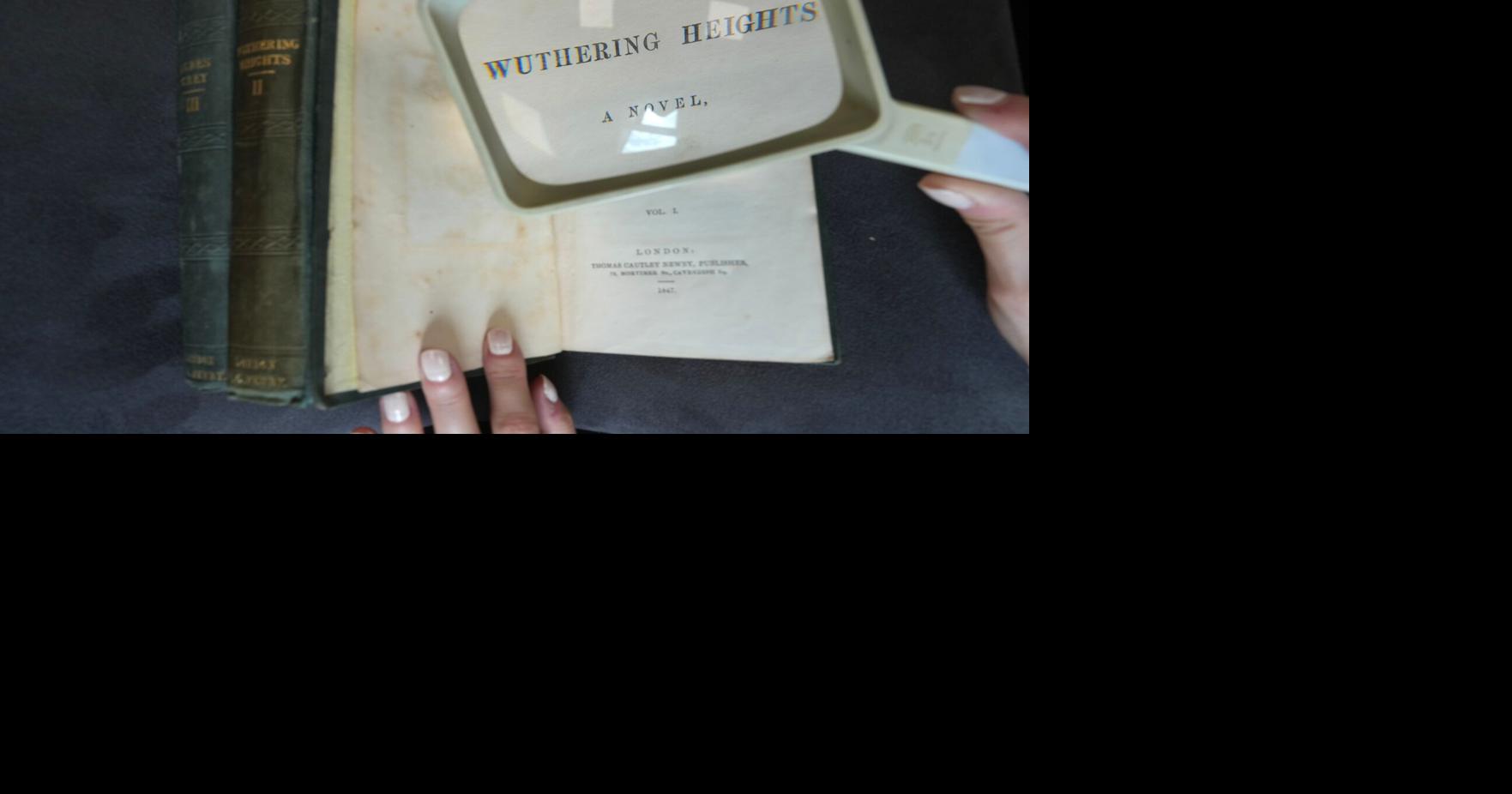 A rare first edition of 'Wuthering Heights' complete with spelling ...