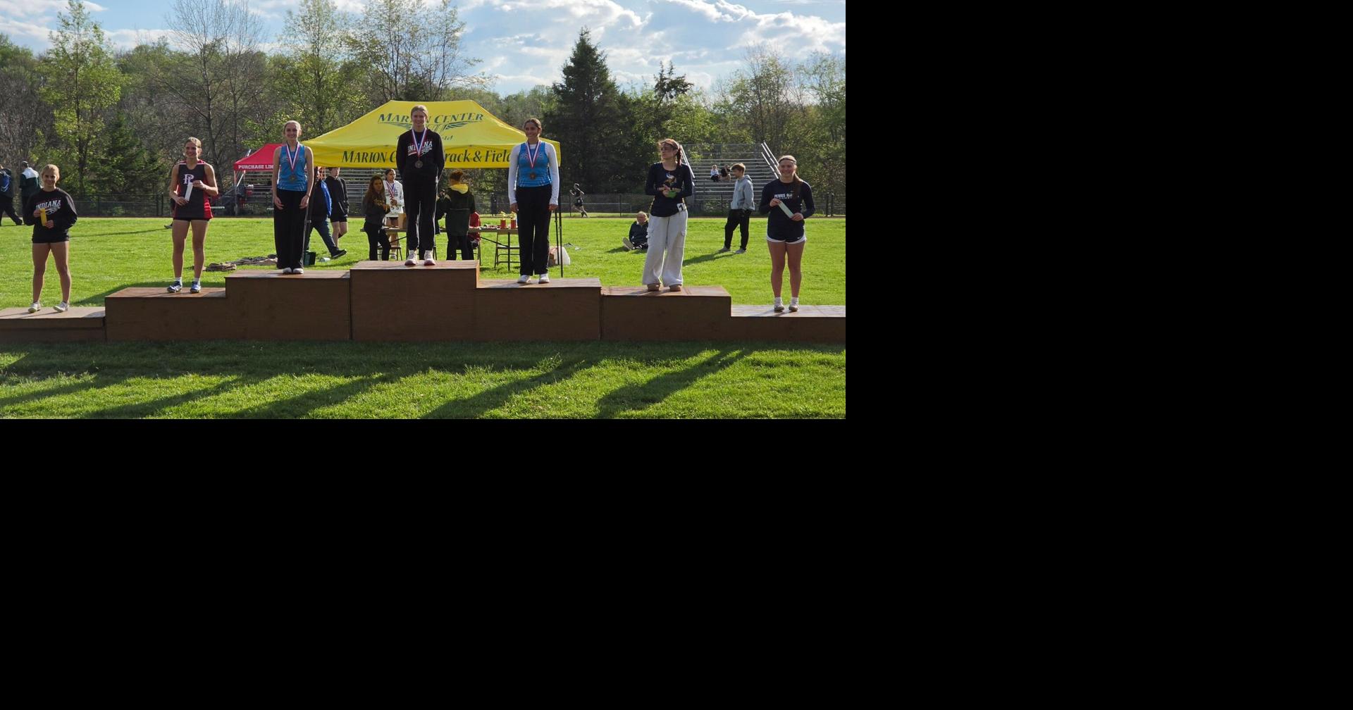 Indiana County Track and Field Championships: Reed, Indiana 4x400 boys ...