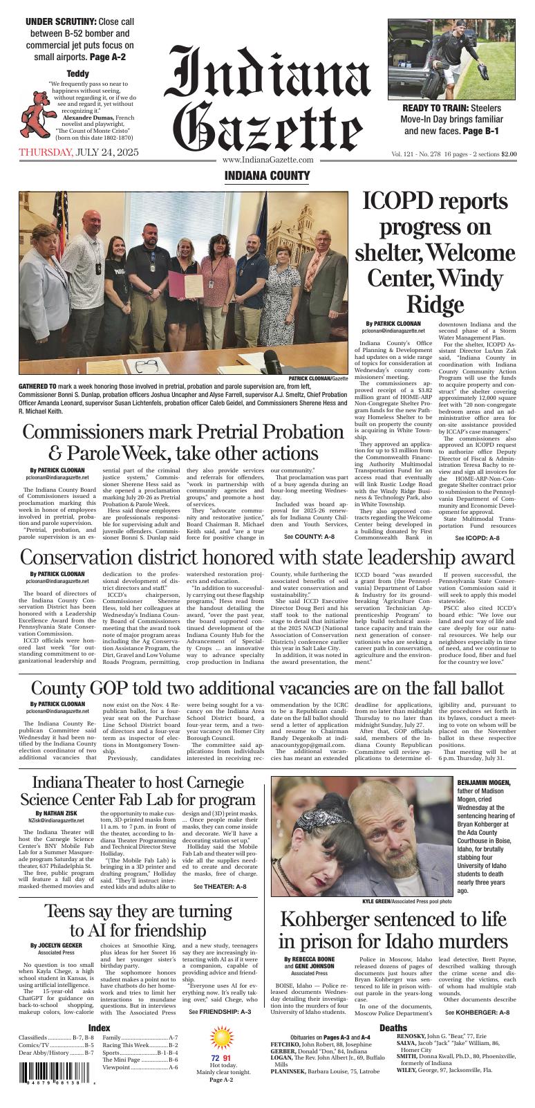 Page A1 | Indiana Gazette | indianagazette.com