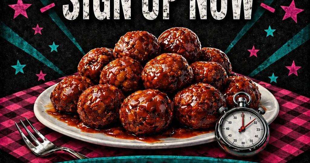 Who will be the ham ball-eating champion of Warren County? Contestants ...