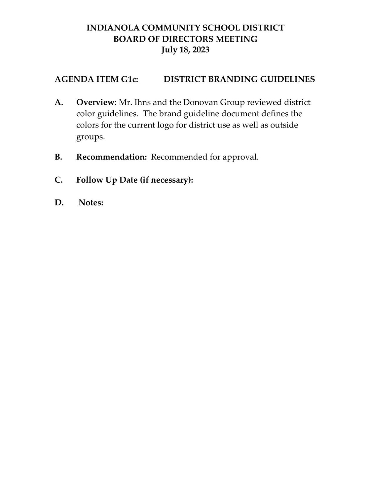 Indianola School Board approves primary ICSD logo ‘not to be changed ...