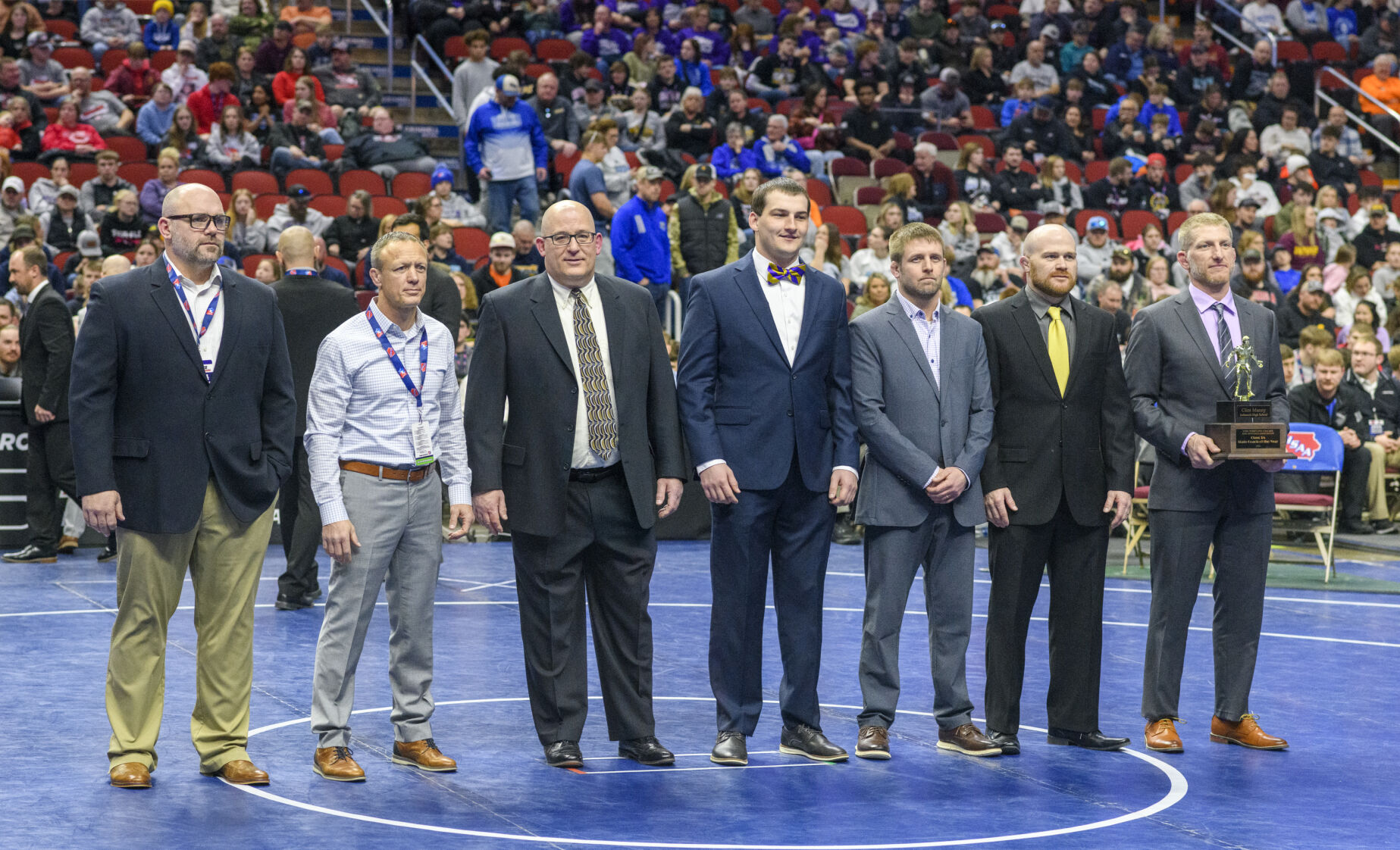 Indianola wrestling staff receives state coaching award | News ...