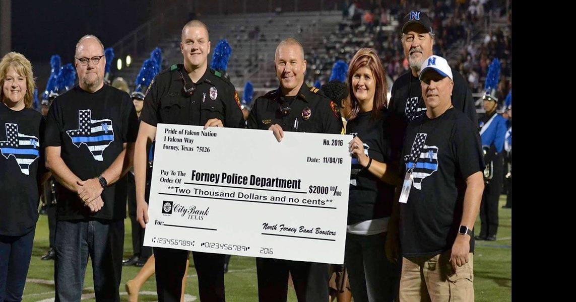 North Forney Band Boosters raise $2,000 for Forney Police Department ...