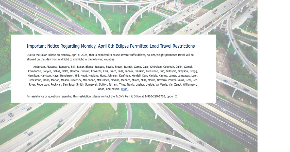 TXDOT To Restrict Oversize Truck Loads On April 8th | Highway ...