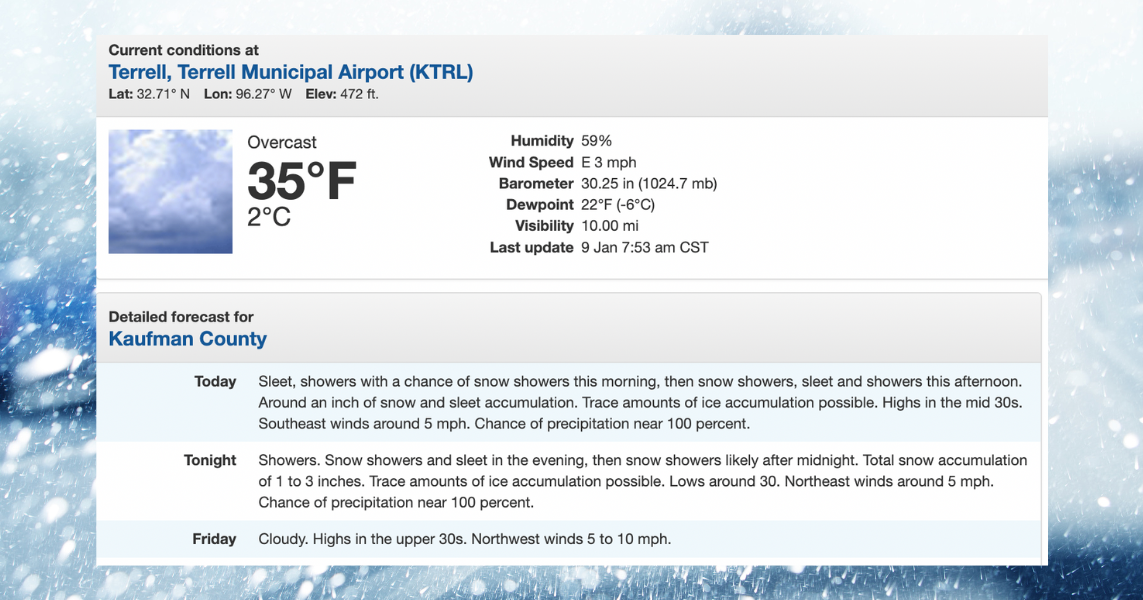 Winter Weather Begins, Closings, Warming Places, Ice and Snow | Local ...