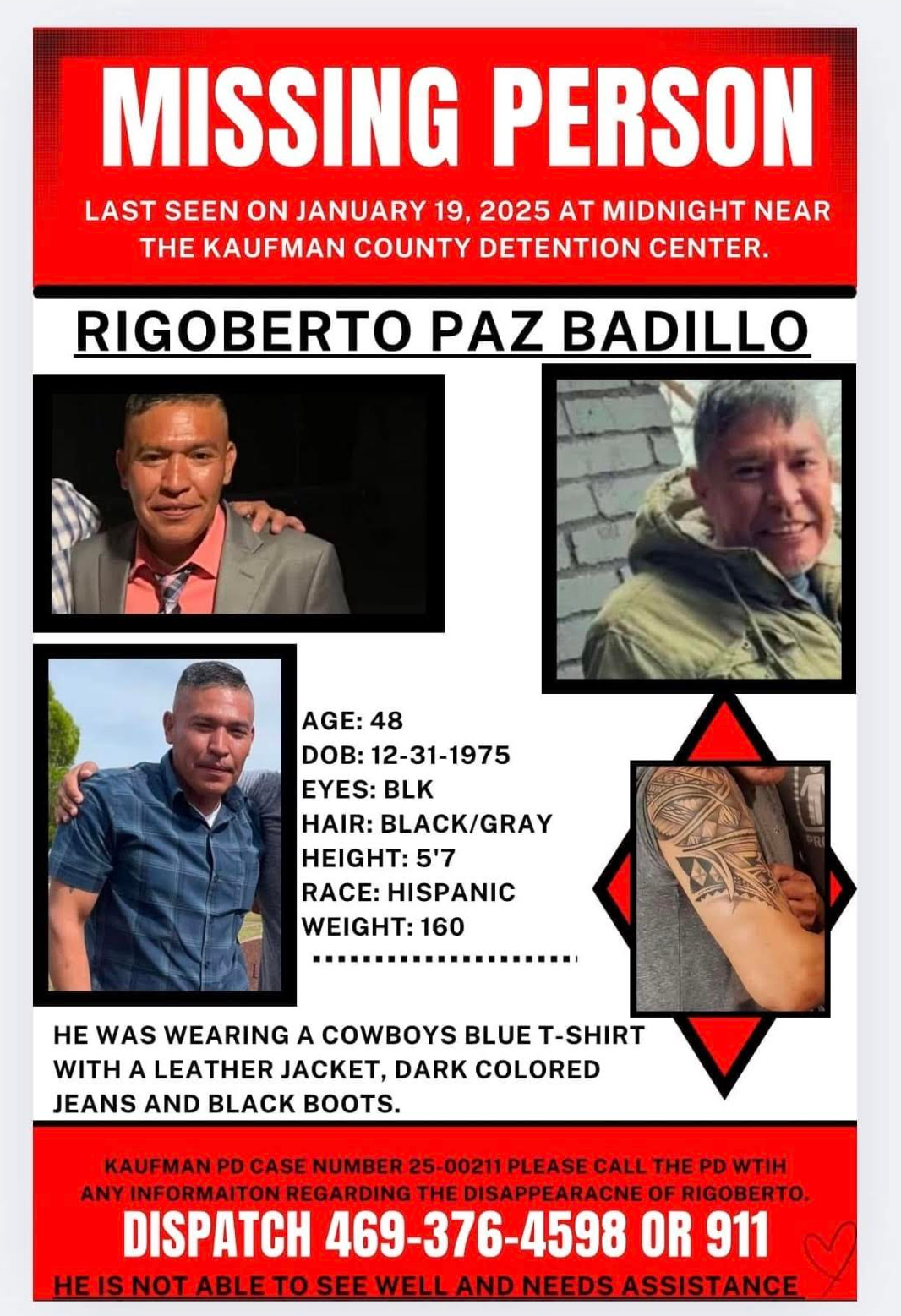 Missing Person: Rigoberto Paz Badillo | Local News | inforney.com