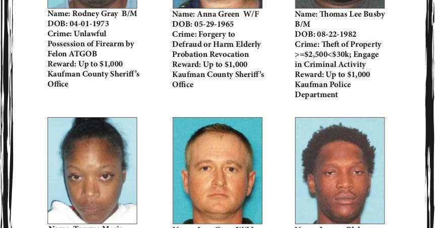 October 2019: Kaufman County's Most Wanted | Crime | inforney.com
