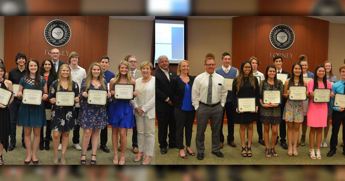 Forney, North Forney High Schools recognize Top 10 students | Education ...