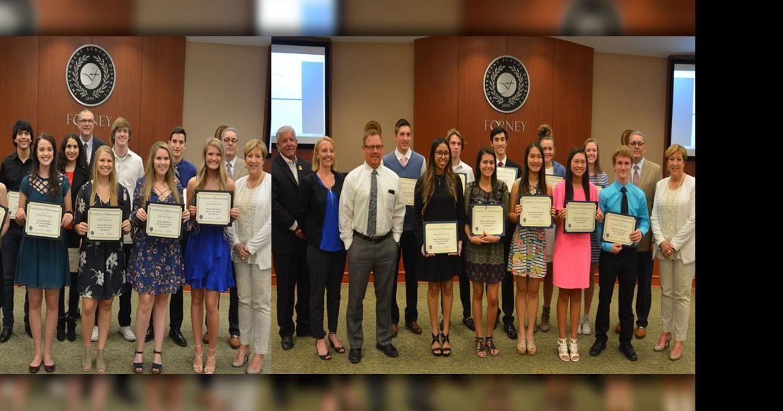 Forney, North Forney High Schools recognize Top 10 students | Education ...