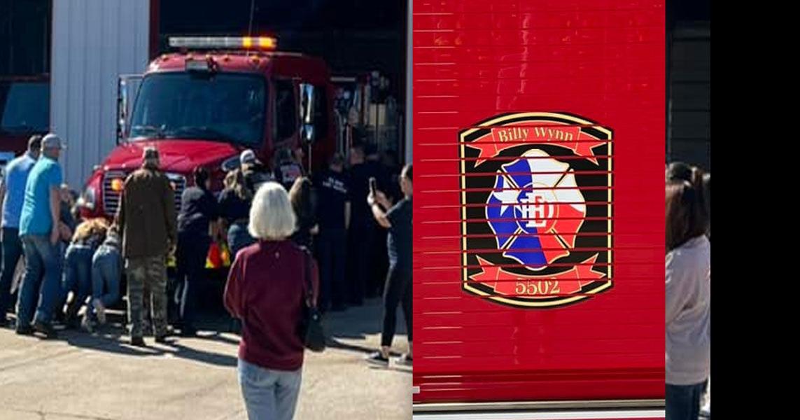 Elmo Fire Department, community members push-in new fire engine into ...