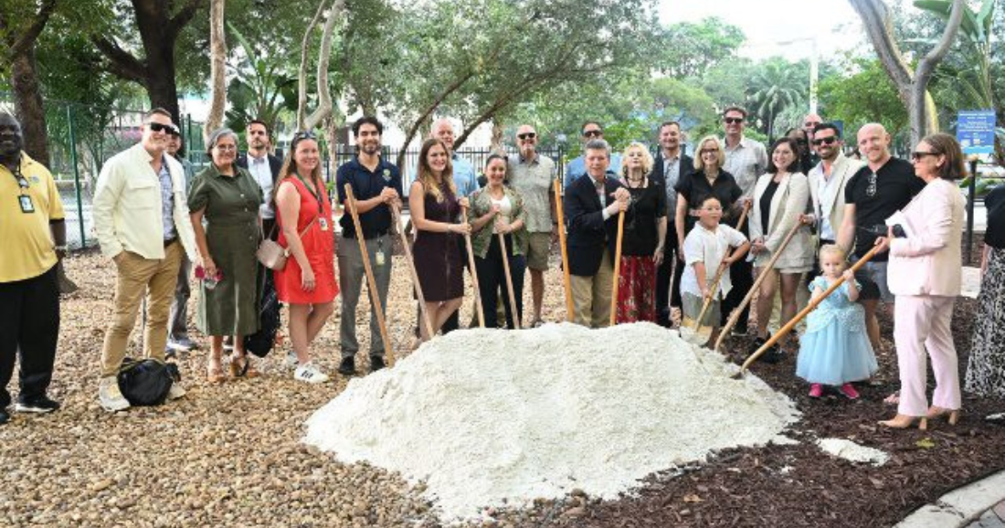 County officials break ground on new oasis playground in Brickell ...