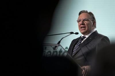 Prime Minister of Quebec Francois Legault, who has announced his plans ...
