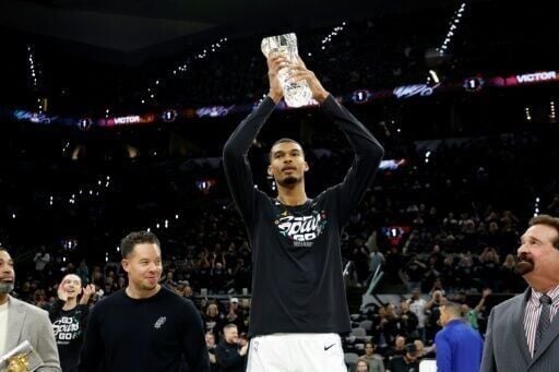 French star Victor Wembanyama of the San Antonio Spurs is a doubt for ...