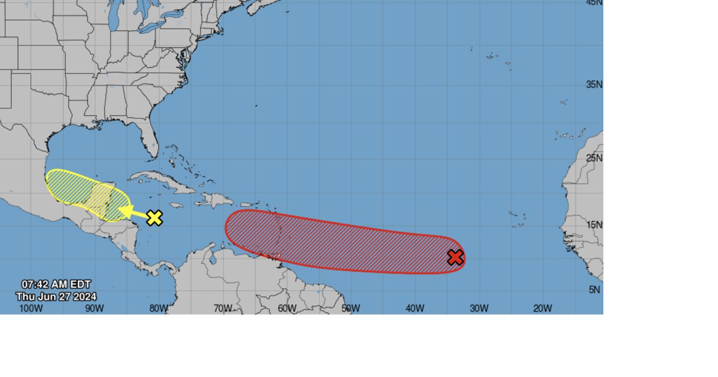 NHC watching two tropical systems, one could lead to TS Beryl by this ...