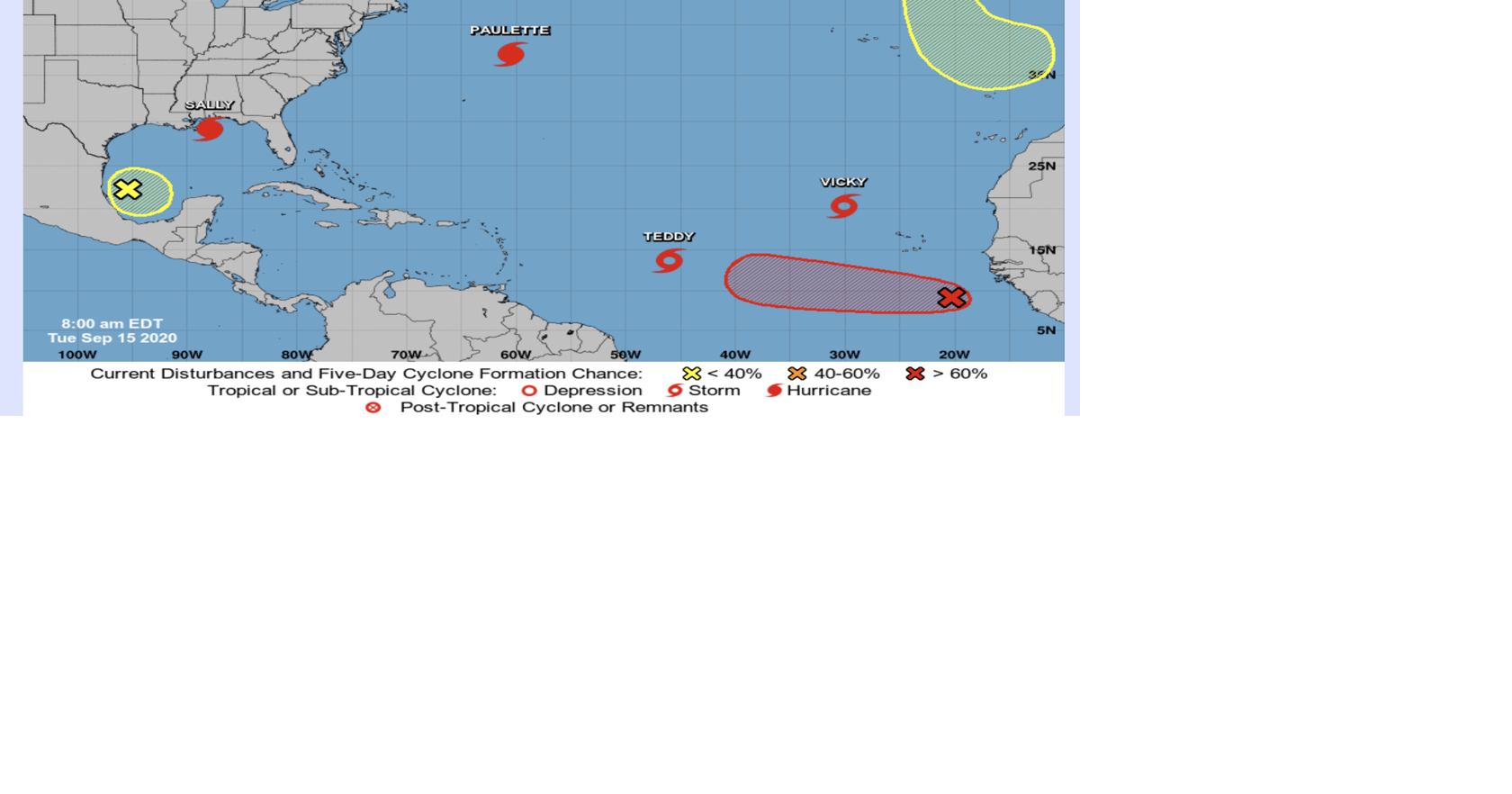 NOAA tracking five-named storms for only the second time in history ...