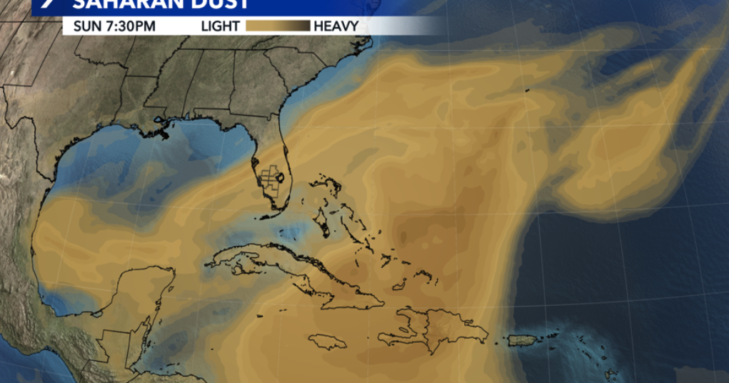 Haze days ahead: Saharan dust cloud drifting into South Florida | Key ...