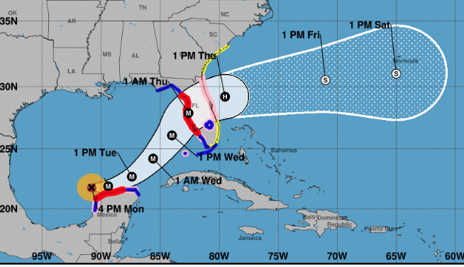 Key Biscayne and Miami now under a Tropical Storm Watch as “potentially ...